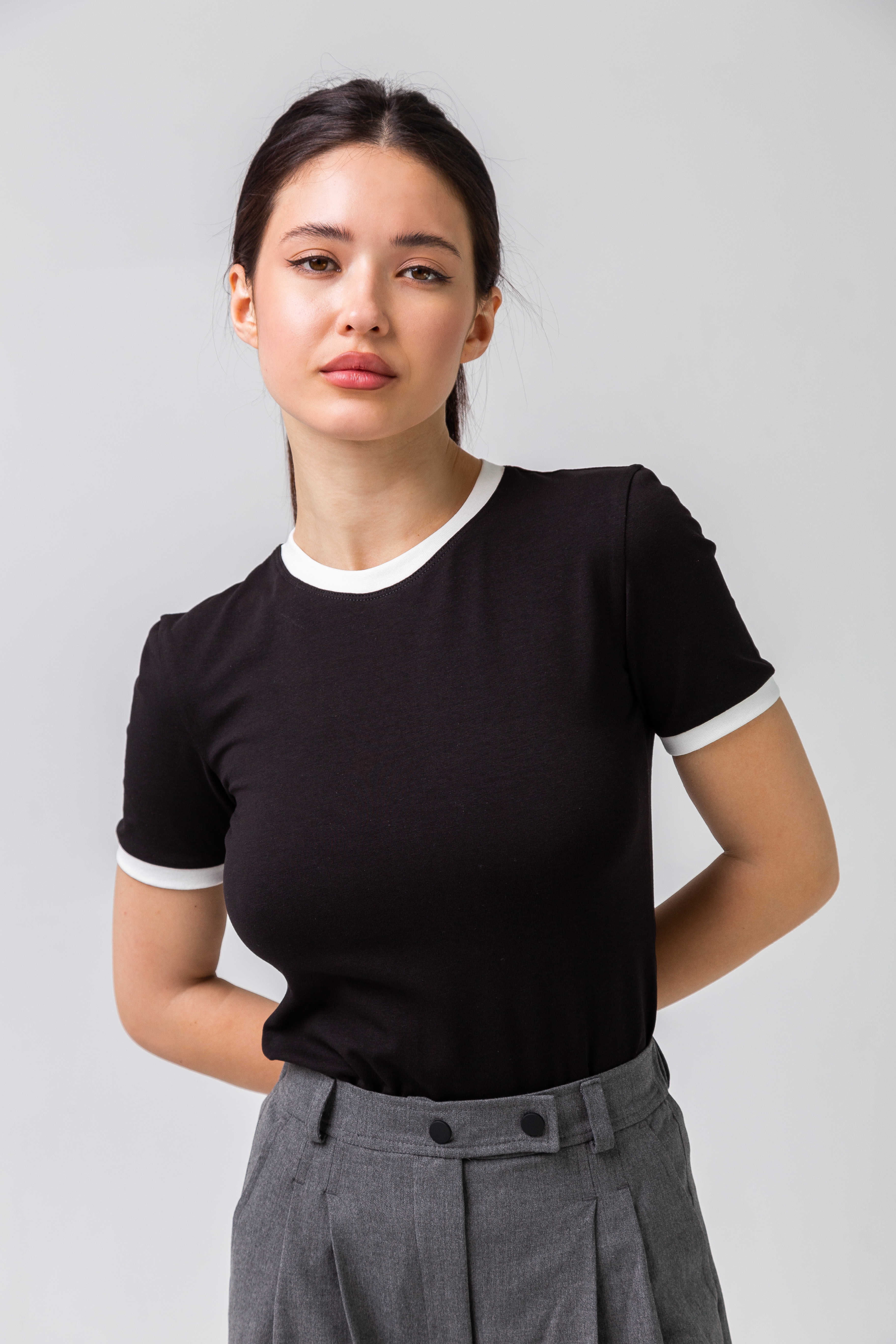 Футболка бавовняна приталеного крою FUT-977 купити в інтернет-магазині Famo.ua