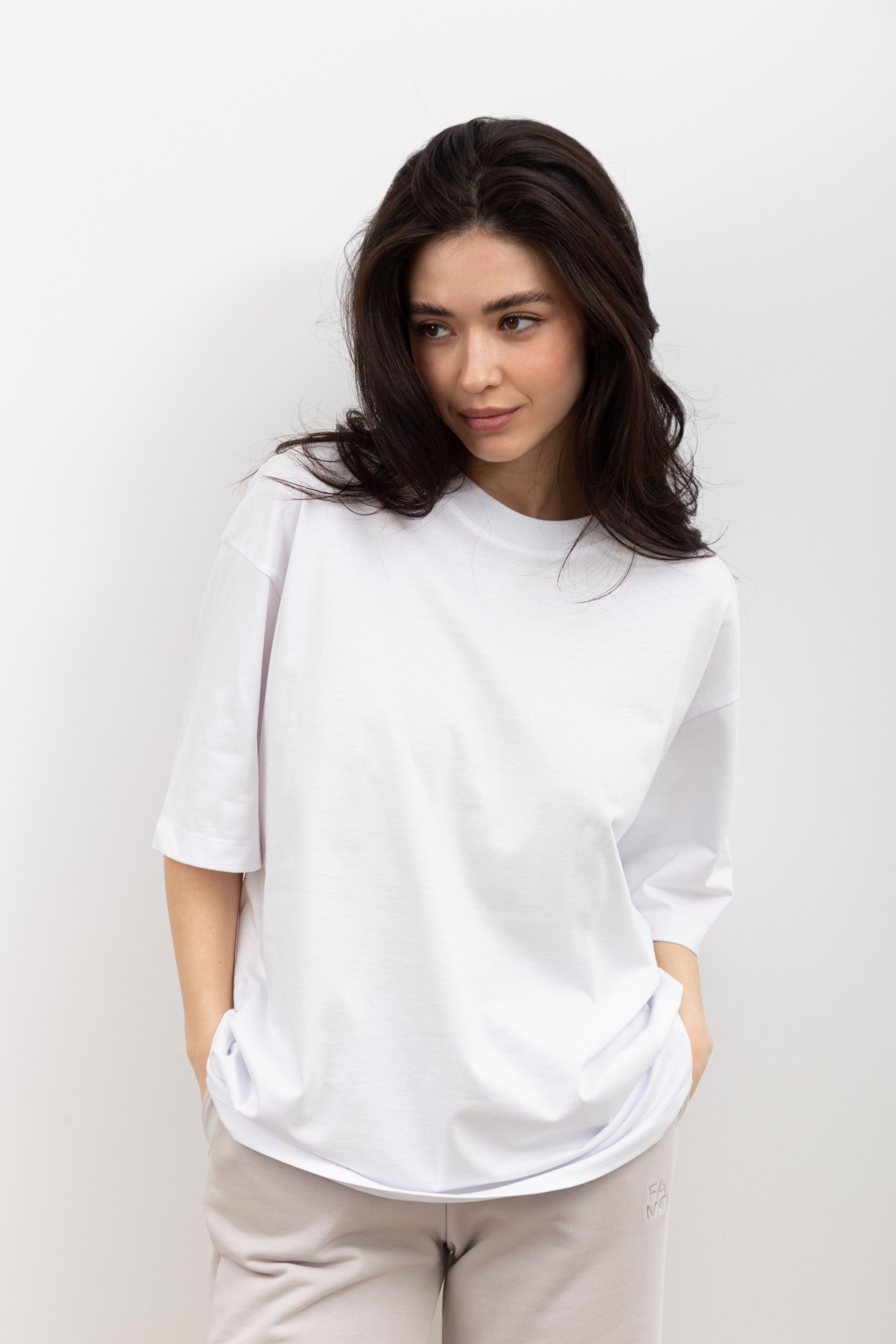 Футболка бавовняна oversize FUT-1067 купити в інтернет-магазині Famo.ua