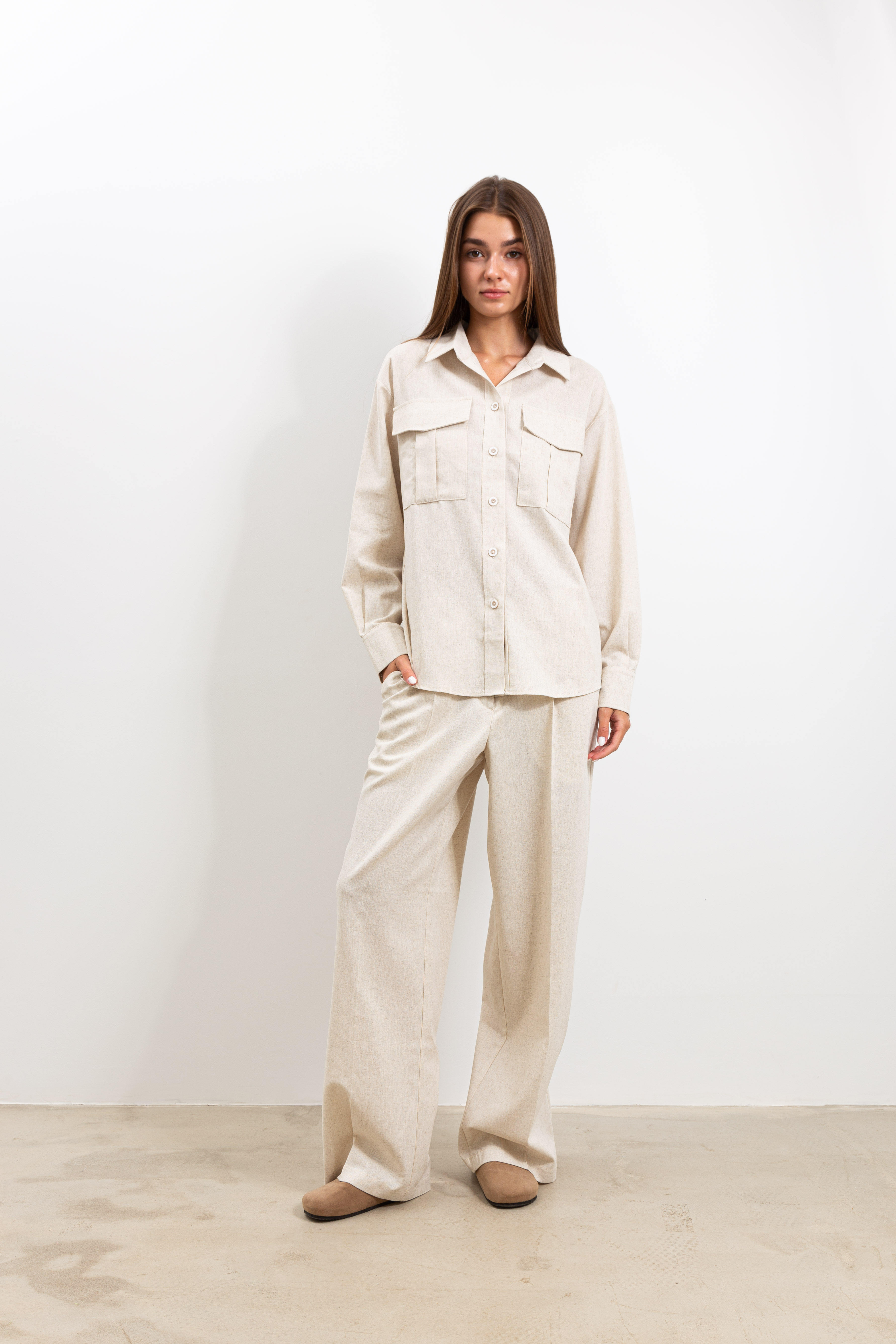 Лляний костюм KT-7535 купити в інтернет-магазині Famo.ua